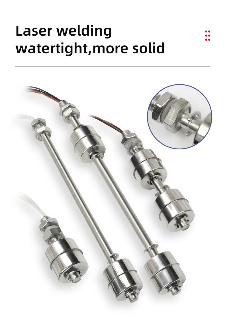 304 316 Stainless Steel Water Controller Auto Electric Float Switch Level Sensor For Liquid ...