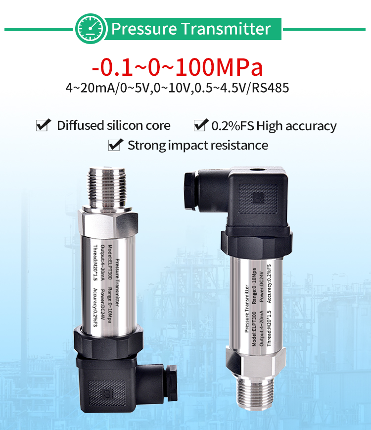 Rs485 Absolute Hydraulic Pressure Transmitter For Liquid Water Tanks - 4-20ma/0-10v Air/gas ...