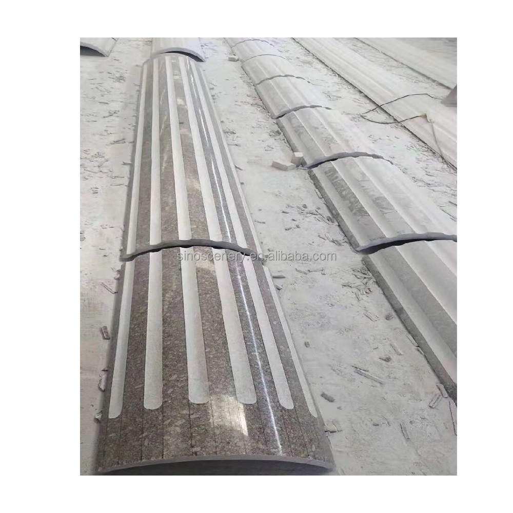 Natural Granite Pillar Cladding With Groove Cut, High Quality Natural Granite Pillar Cladding ...
