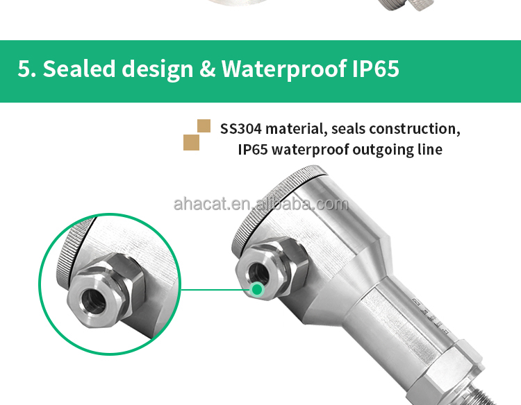 Rs485 Stainless Steel Explosion-proof Pressure Sensor For Water, Oil, Fuel, Gas, Air Pressure ...