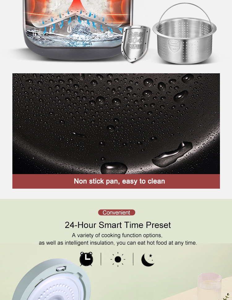 24-hour Timer Multi-function Rice Cooker, High Quality 24-hour Timer Multi-function Rice Cooker ...