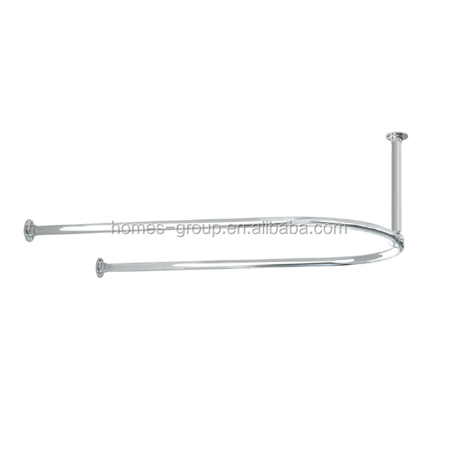 U 모양의 샤워 커튼 레일, 1200x700mm, 크롬, 30mm 직경, Bossgoo.com의 고품질 U 모양의 샤워 커튼 레일, 1200x700mm, 크롬, 30mm 직경