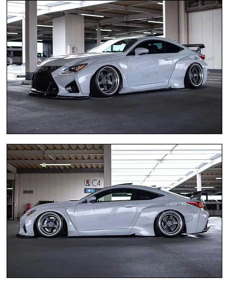 Rocket Bunny Style Wide-body Kit For Lexus Rc F - Enhance Aerodynamic Performance, High Quality ...