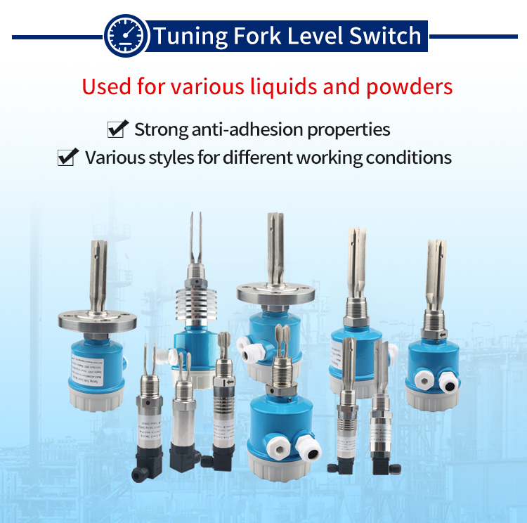 Pipeline Tuning Fork Level Switch For Liquid And Solid Materials High Quality Pipeline Tuning