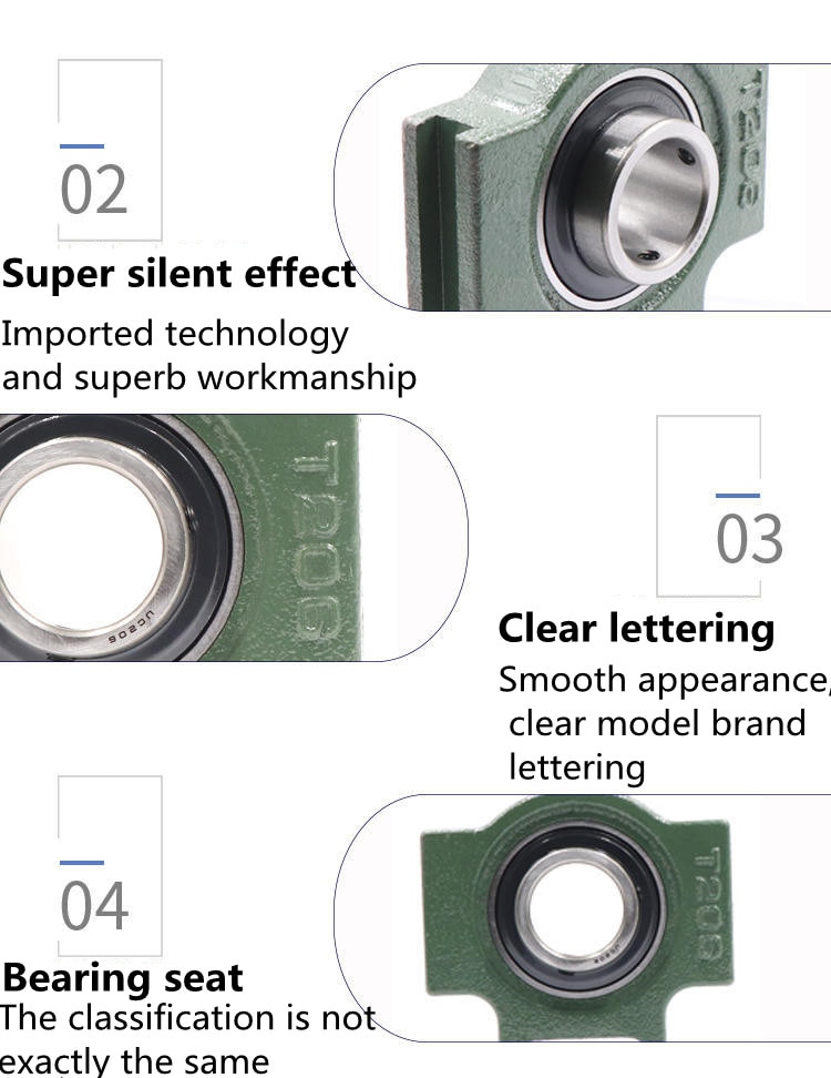 Bton Best Selling Pillow Block Bearings For Agricultural Machinery: Uct204, Uct205, Uct206 ...