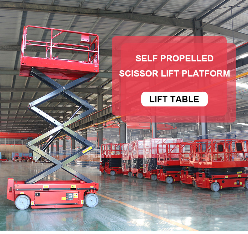 8meters Self-propelled Electric Scissor Lift: High-elevation Work Solutions, High Quality ...