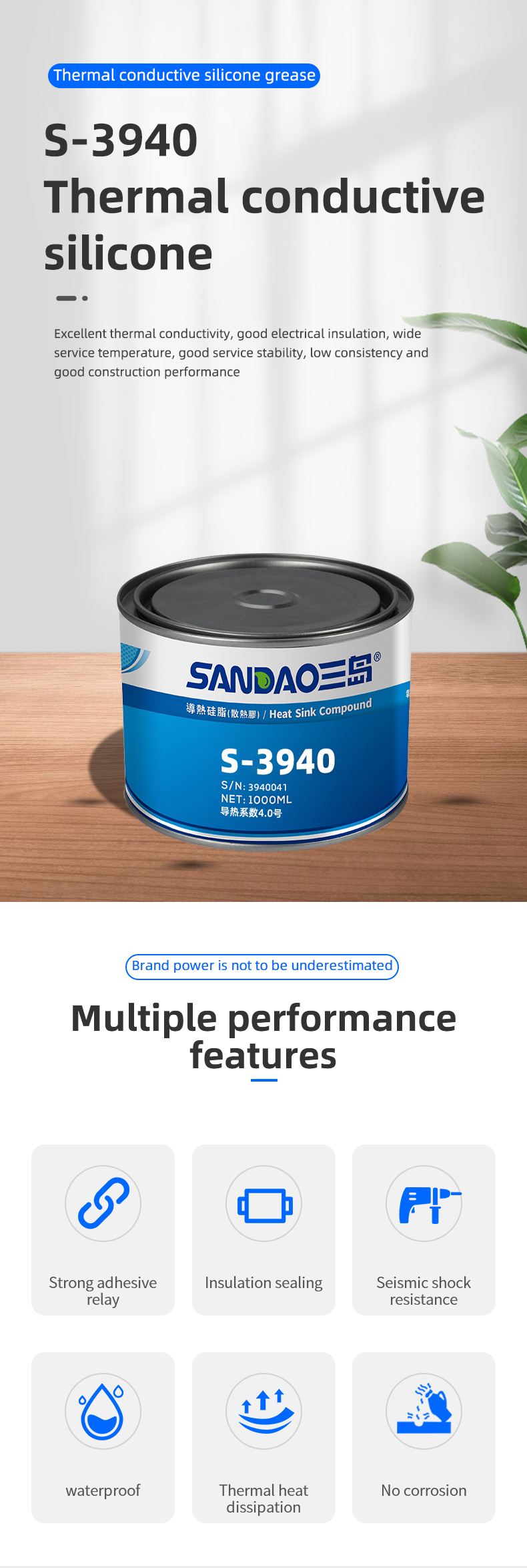 1kg Liquid Thermal Conductivity Rtv Silicone Glue For Electronic Components And Cpus, High ...