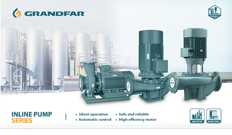 Grandfar Gtd Series 1.5hp 1.1kw Vertical Inline Water Booster Pump, High Quality Grandfar Gtd ...