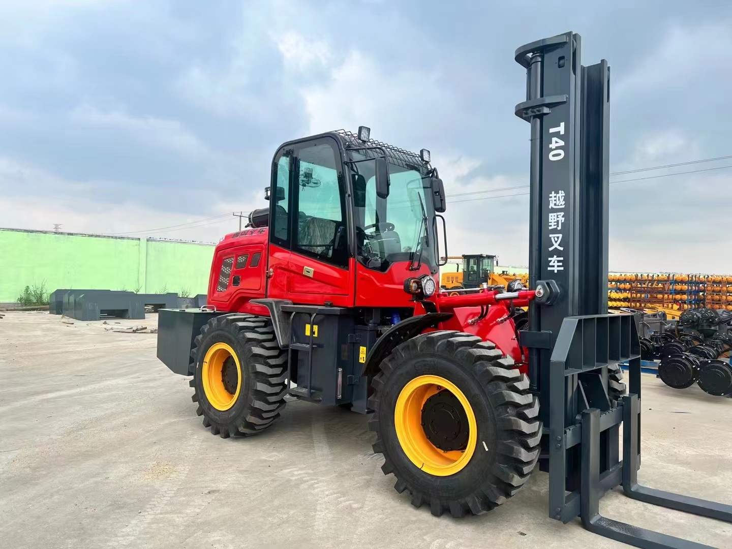4wd 4x4 Rough Terrain Diesel Forklift - 3.5 To 5 Ton Off-road Capacity, High Quality 4wd 4x4 ...