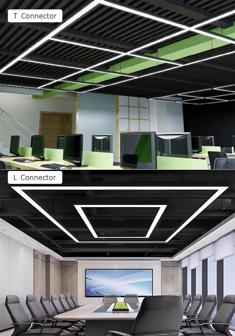 Toppo Rail Surface Mounting Hanger Rod Installation For Led Office And Supermarket Lighting ...