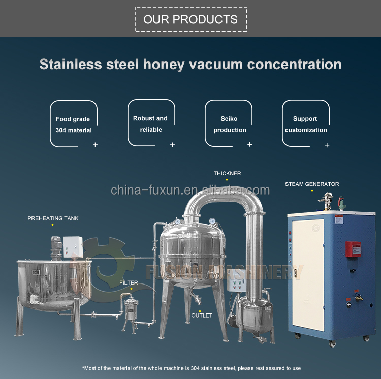 Honey And Milk Vacuum Evaporator Concentrator, High Quality Honey And Milk Vacuum Evaporator ...