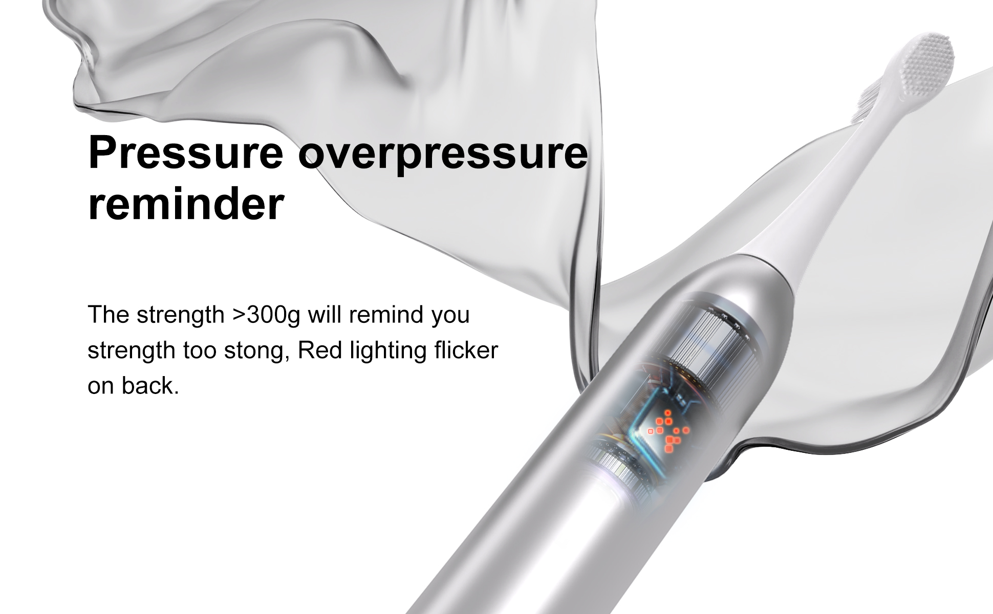 Sonic Electric Toothbrush Pressure Sensor Molding Label, High Quality Sonic Electric Toothbrush ...