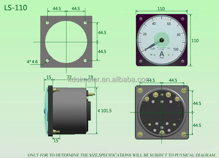 Ls-110 Dc20ma 1000rpm 아날로그 패널 미터. 백라이트, Bossgoo.com의 고품질 Ls-110 Dc20ma 1000rpm 아날로그 패널 미터. 백라이트