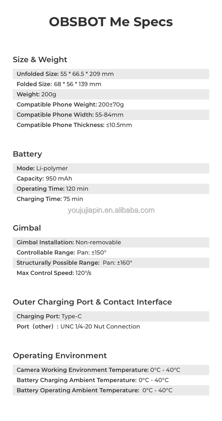 Obsbot Me: Ai-powered Phone Mount Stand For Vlogging, Live Streaming, And Selfies On Iphone And ...