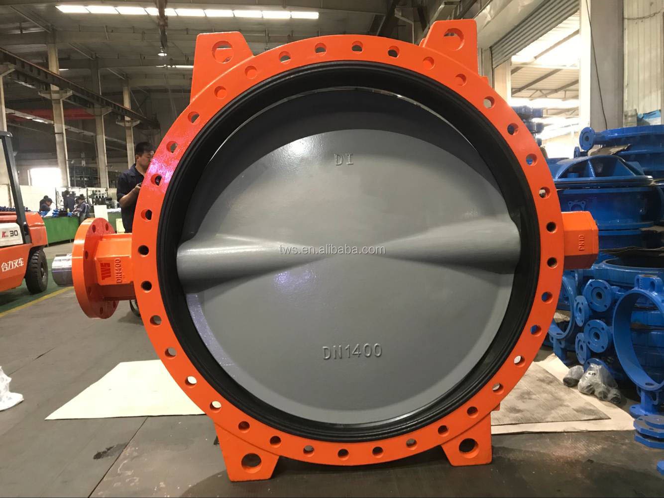 Dn1400 Pn10 U 유형 이중 플랜지 나비 밸브, Bossgoo.com의 고품질 Dn1400 Pn10 U 유형 이중 플랜지 나비 밸브