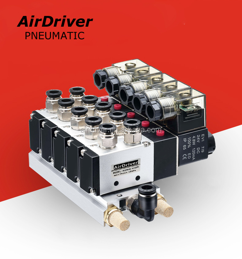 4v210-08 High-quality Pneumatic Solenoid Valve With Coil Direction Control, High Quality 4v210 ...