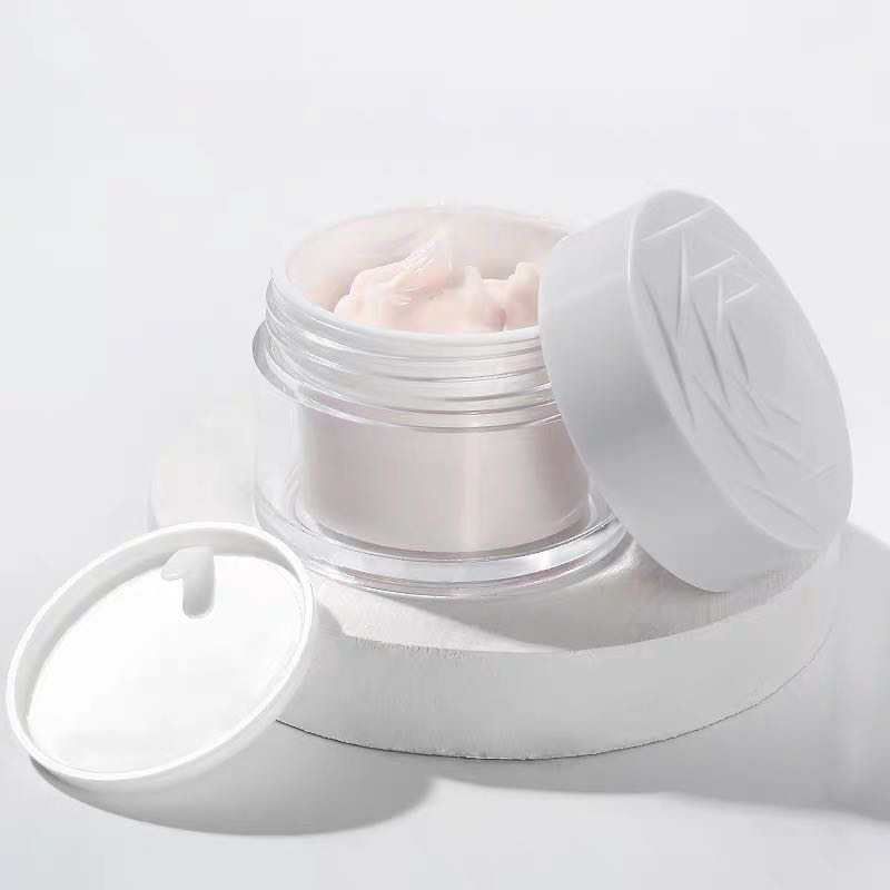 흰 장미 뚜껑이 있는 플라스틱 화장품 크림 용기 의 고품질 흰 장미 뚜껑이 있는 플라스틱 화장품 크림 용기