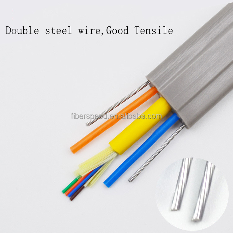 Bending Resistance Flat Elevator Traveling Cable With 4-core Optical Fiber, High Quality Bending ...