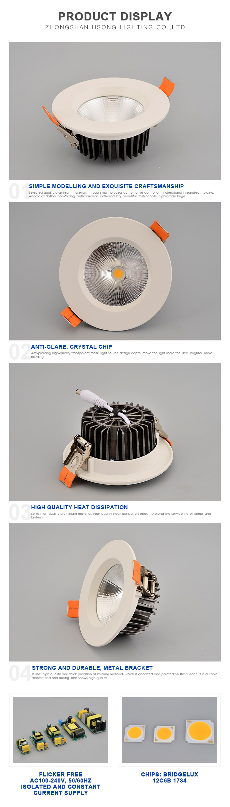 6 인치 다이 캐스팅 Cob 30w Led 다운 라이트, Bossgoo.com의 고품질 6 인치 다이 캐스팅 Cob 30w Led 다운 라이트