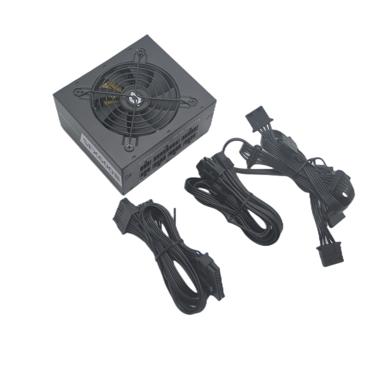 Green Leaf Fully Modular 80plus Gold Sfx 600w Power Supply For Mini Itx Gaming Systems: Zero Rpm ...