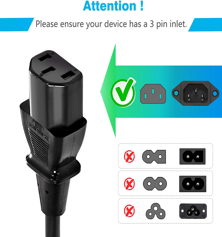 Free Sample Usa Standard Ac 10a Nema 5-15p Us Power Cord 3-pin Plug Power Cable For Computer ...