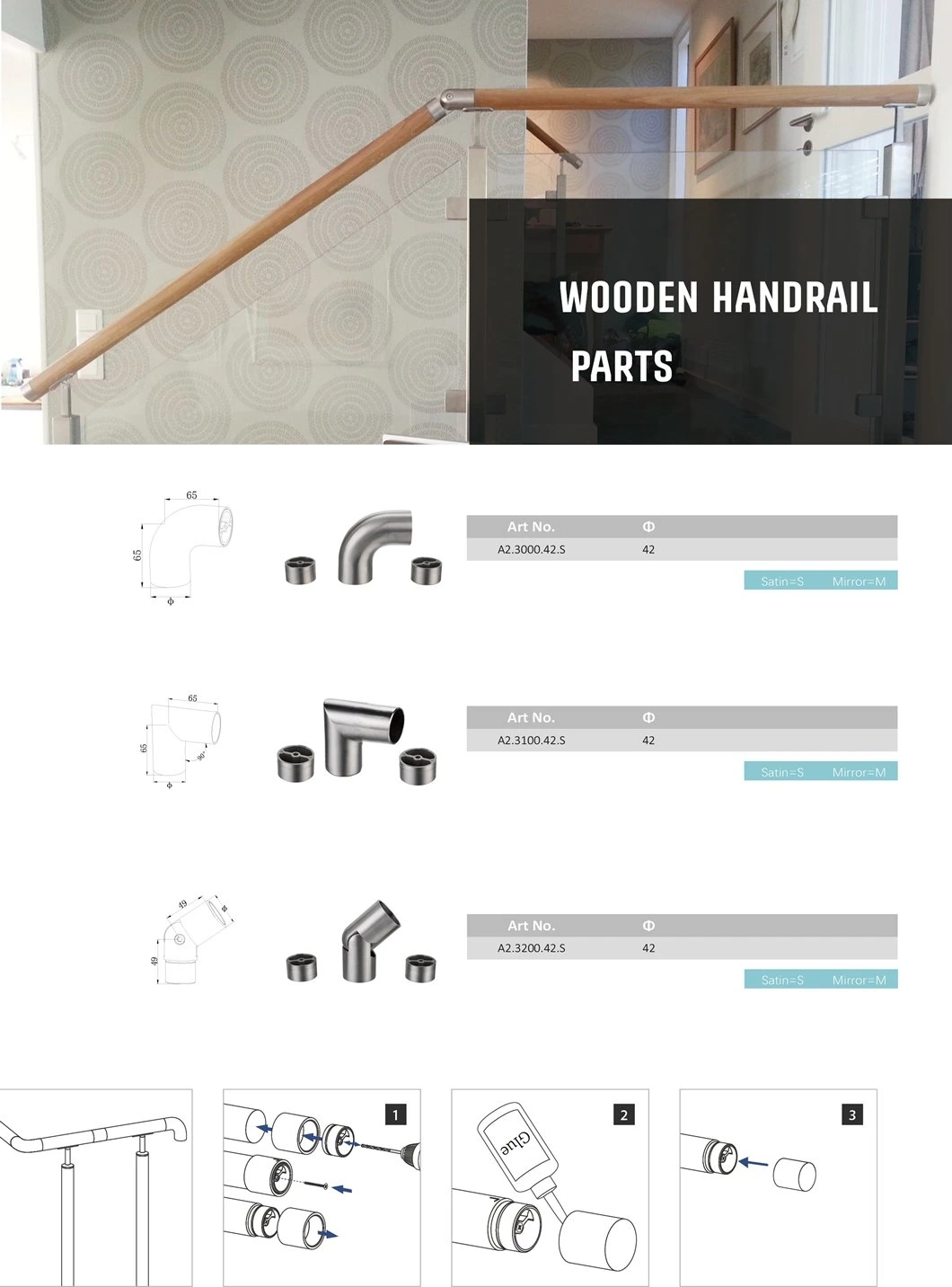 Components Of Glass Stair Handrail Of Overpass Sidewalk, High Quality Components Of Glass Stair ...