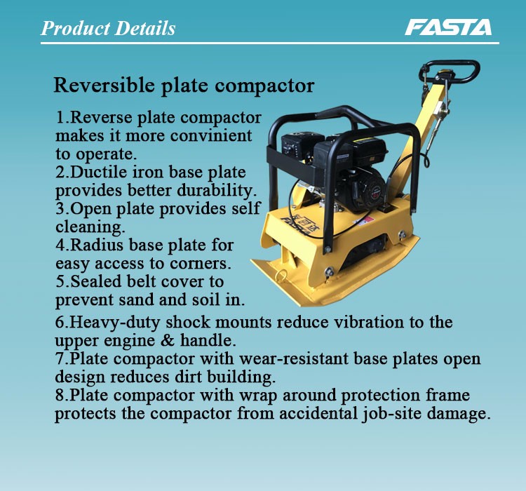 Soil Compaction Equipment Reversible Plate Compactor For Sale, High Quality Soil Compaction ...