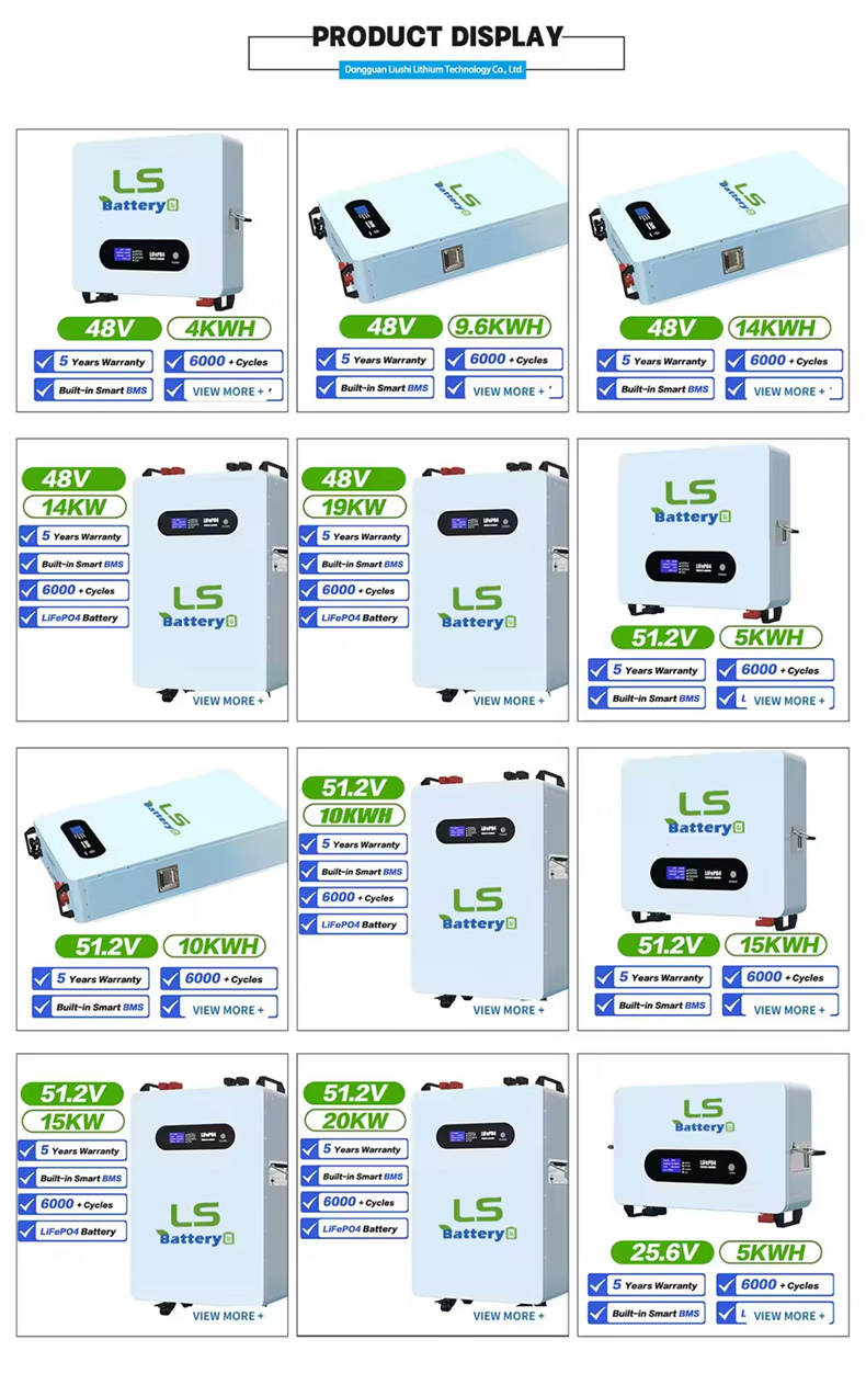 에너지 저장 솔루션 태양계를위한 다양한 용량의 리튬 이온 배터리 의 고품질 에너지 저장 솔루션 태양계를위한 다양한 용량의 리튬 이온 배터리