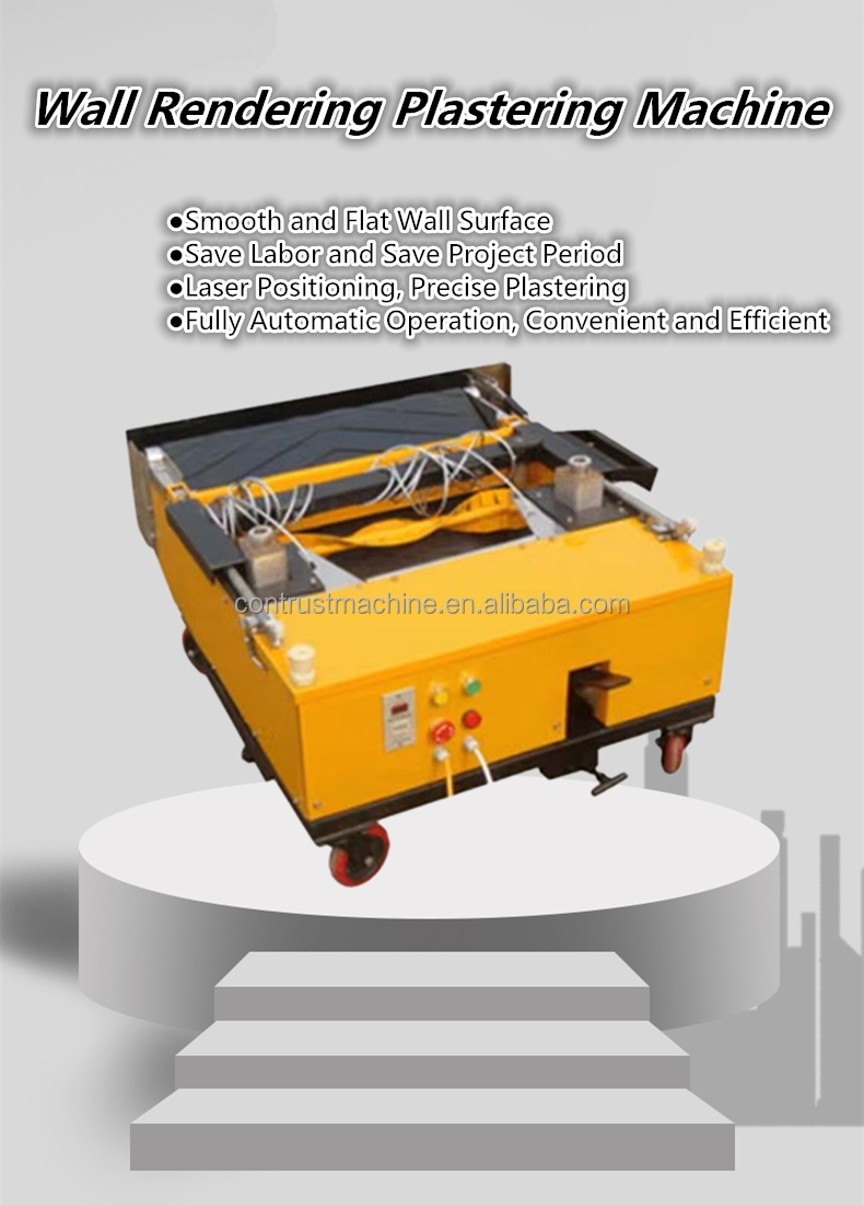 2024 Automatic Wall Cement Screeding Spray Plaster Machine, High Quality 2024 Automatic Wall ...