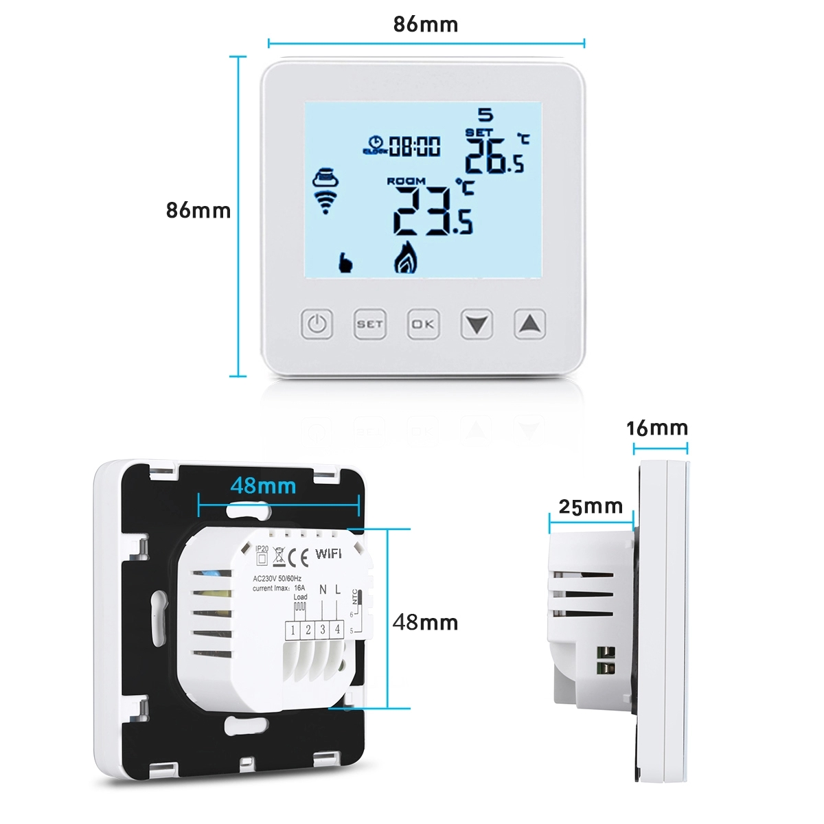 Wi Fi Programmable Thermostat High Quality Wi Fi Programmable