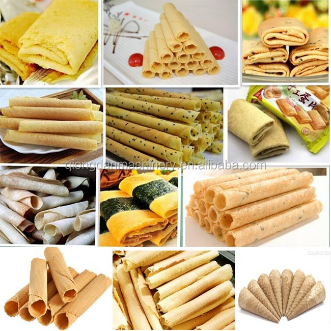 Automatic Wafer Roll Making Machine For Biscuit And Egg Rolls, High Quality Automatic Wafer Roll ...