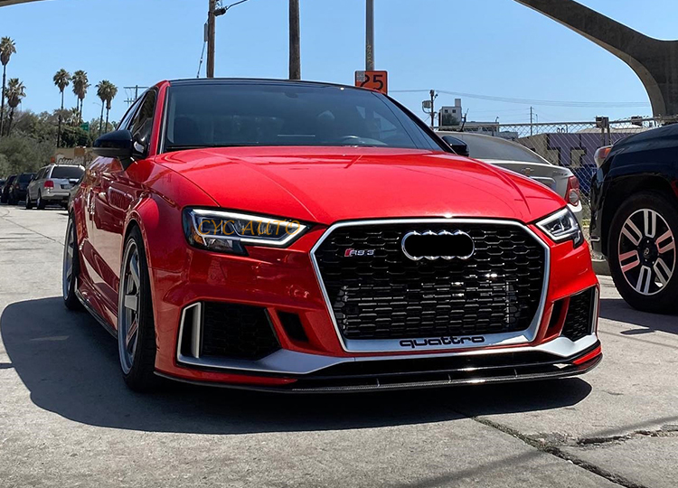 Auto Bodykit Rs3 Front Bumper With Grille For Audi A3 S3 Sportback 8v 2016-2019, High Quality ...