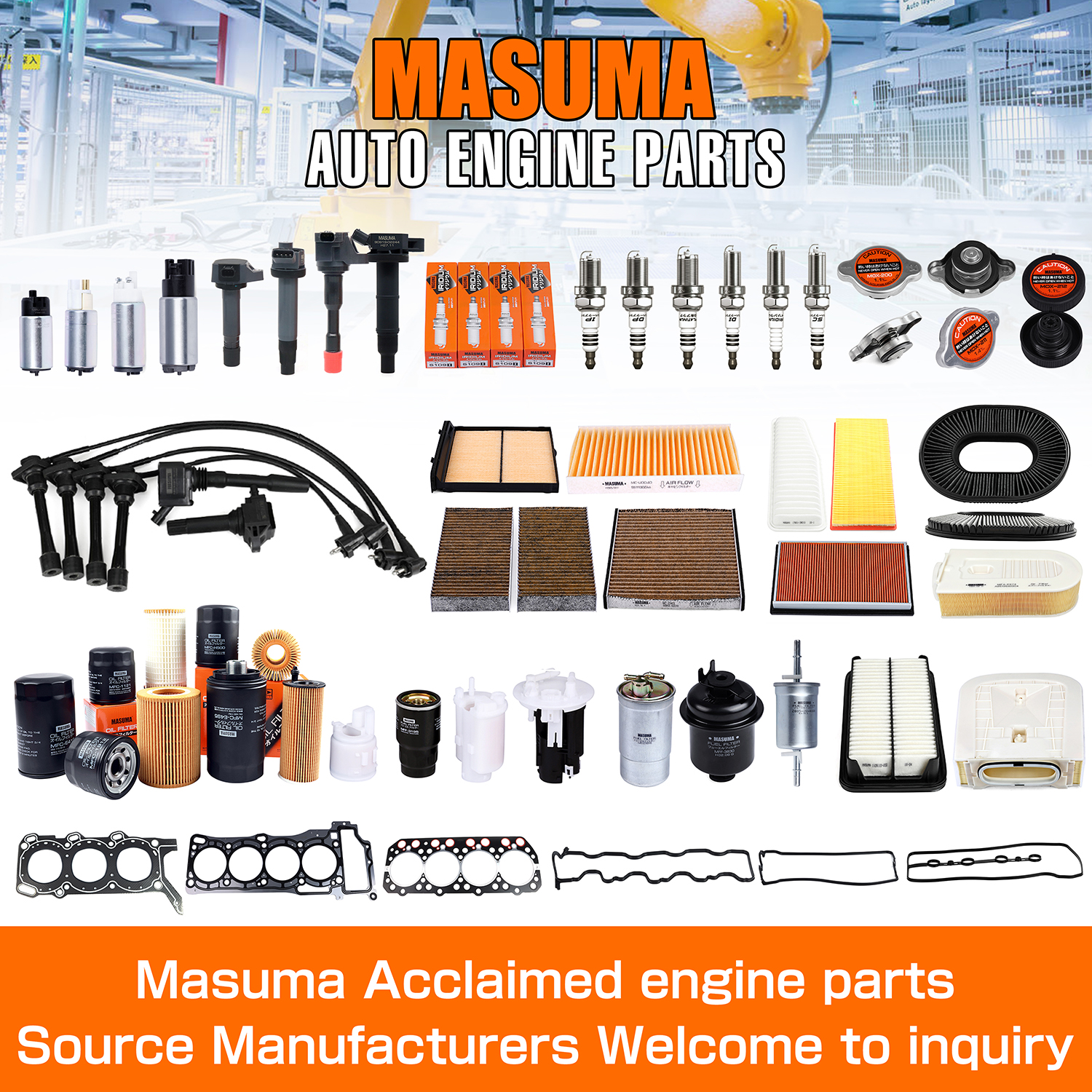 Masuma Diesel Generator Air Filters - Japanese Brand Auto Spare Parts, High Quality Masuma ...