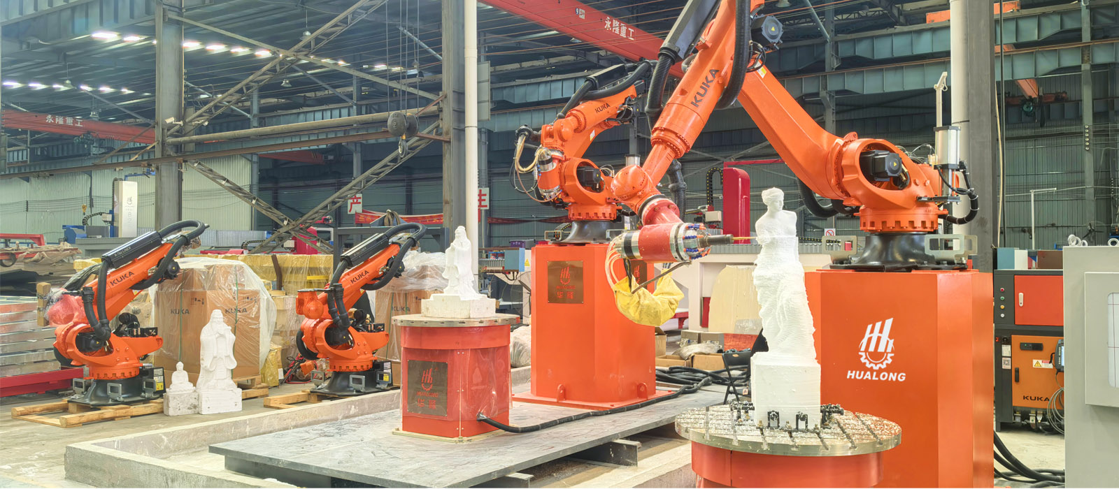 Hualong Machinery 7 Axis Robot Arm Cnc Engraving Machine For Marble And Granite, High Quality ...