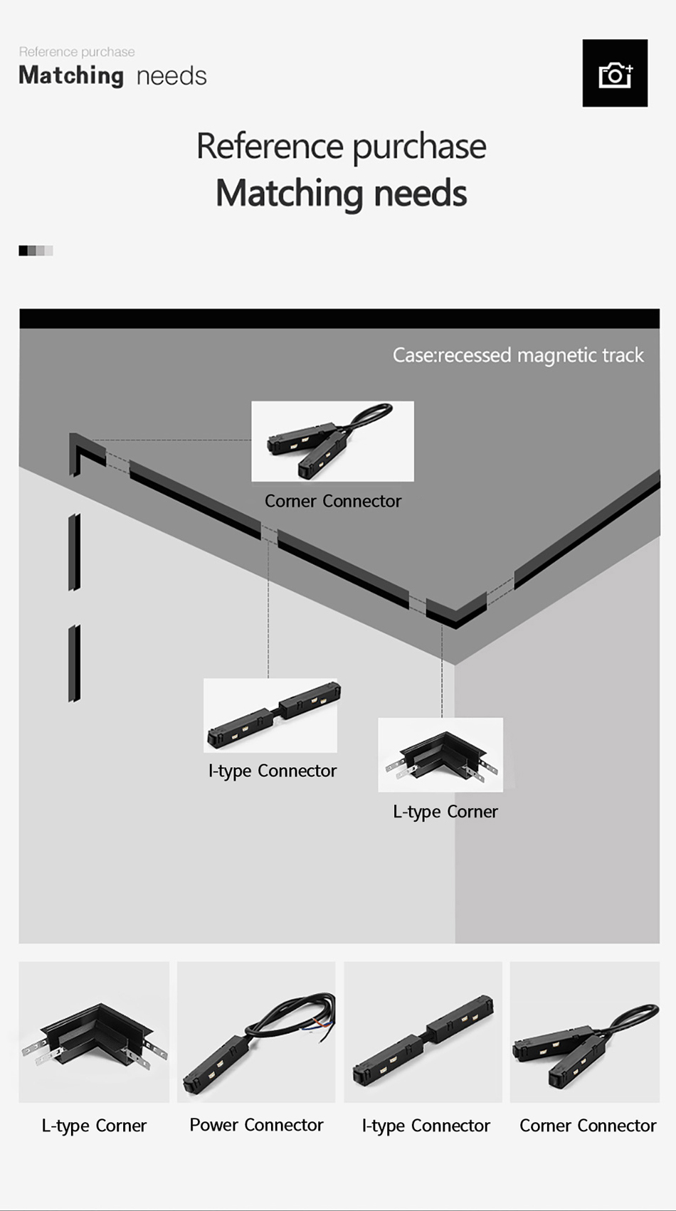Magnetic Track Surface Mounted Magnet Rail With 48v Power Supply For ...