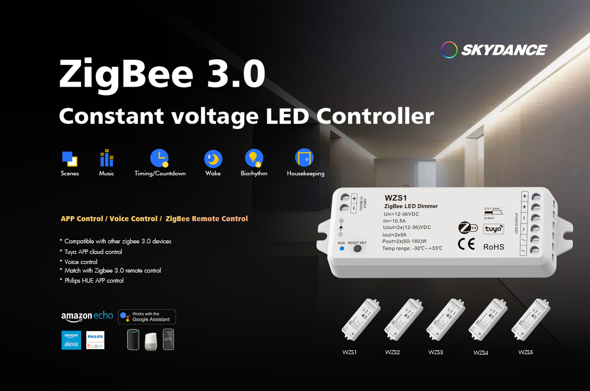 Skydance Wzs1 Zigbee3.0 Led Controller With Tuya App And Voice Control, High Quality Skydance ...