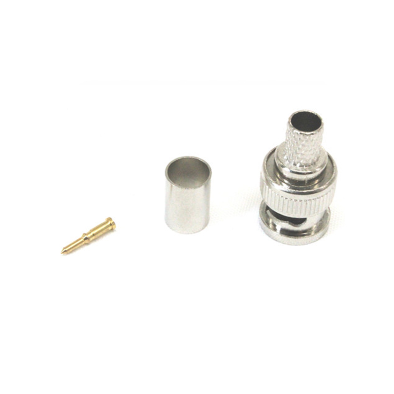 Crimped Bnc Connectors For Rg6, Rg58, Rg59, And Rg174, High Quality Crimped Bnc Connectors For ...