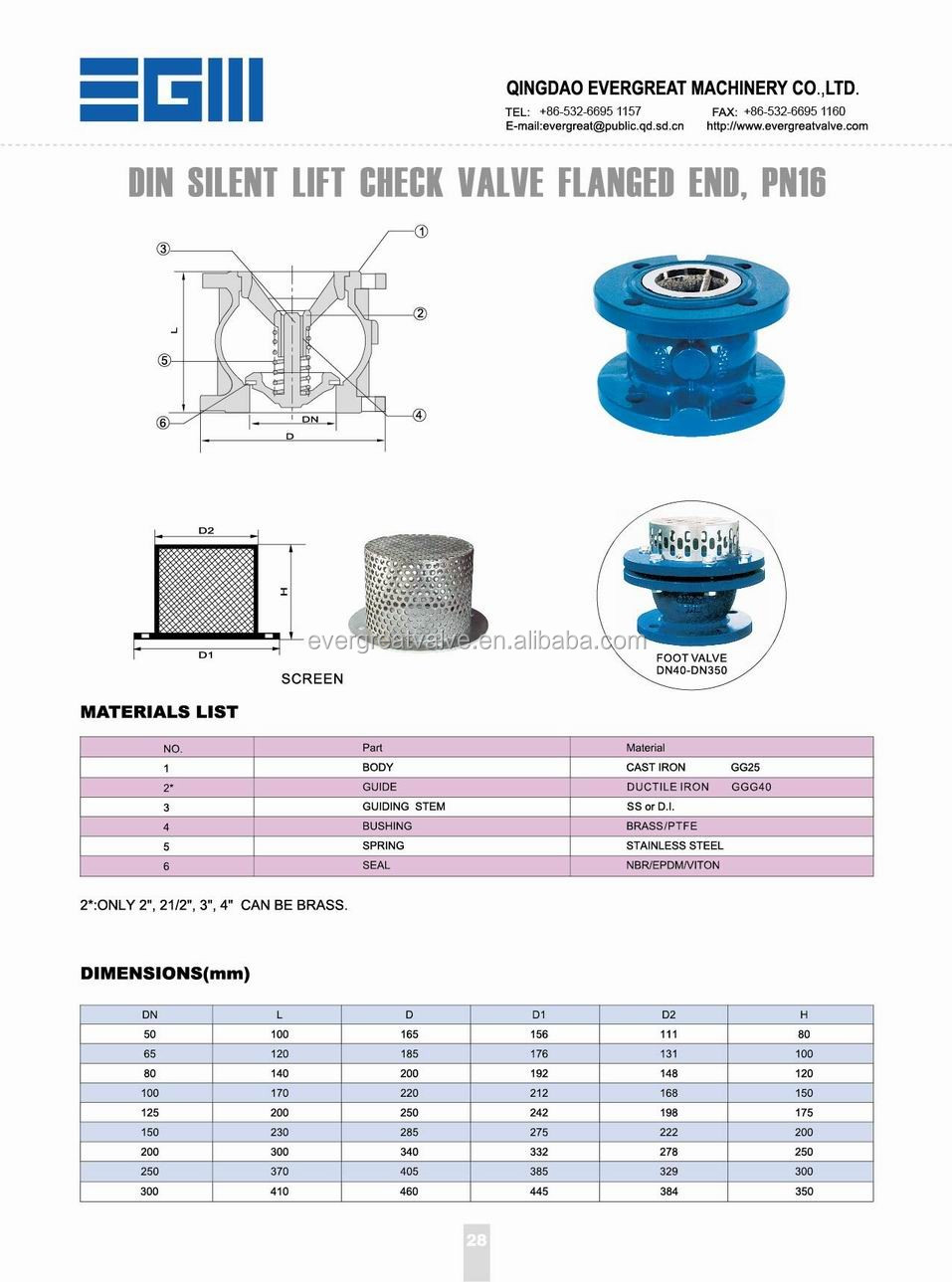 Pn10/pn16 Flanged Foot Valves, High Quality Pn10/pn16 Flanged Foot Valves on Bossgoo.com