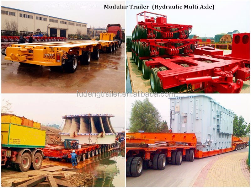 Fudeng Brand Modular Trailer - Multi Axle Hydraulic Low Bed Trailer & Self-propelled Modular ...