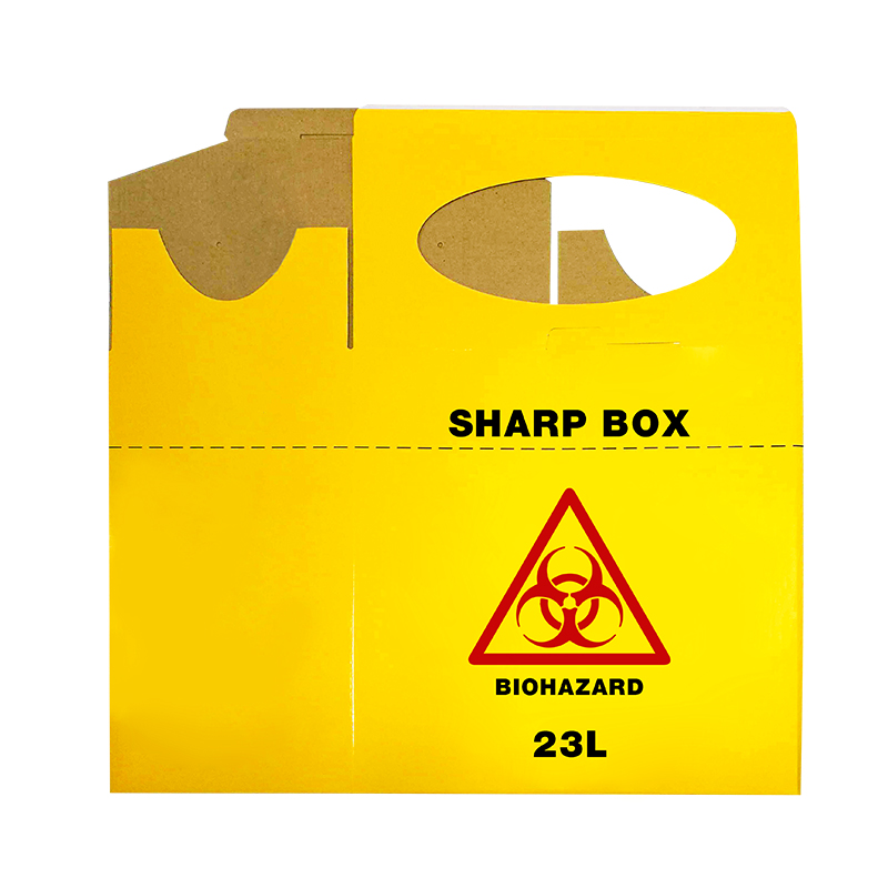 Yurui Customized Corrugated Paper Biohazard Safety Container - 5l, 7l, 10l Medical Waste Needle ...