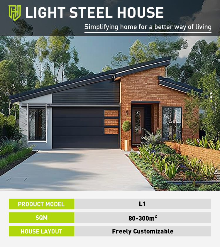 Modular Light Steel Houses For Hall Metal Frame Modern Modular House Australia, High Quality ...