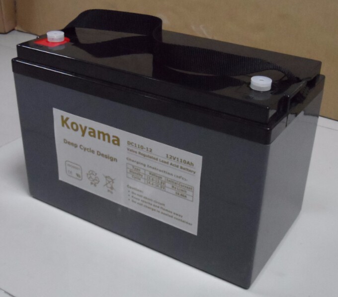 Cbb 듀얼 터미널 12v 110ah 골프 카트 및 스위퍼 용 딥 사이클 태양열 배터리 의 고품질 Cbb 듀얼 터미널 12v 110ah 골프 카트 및