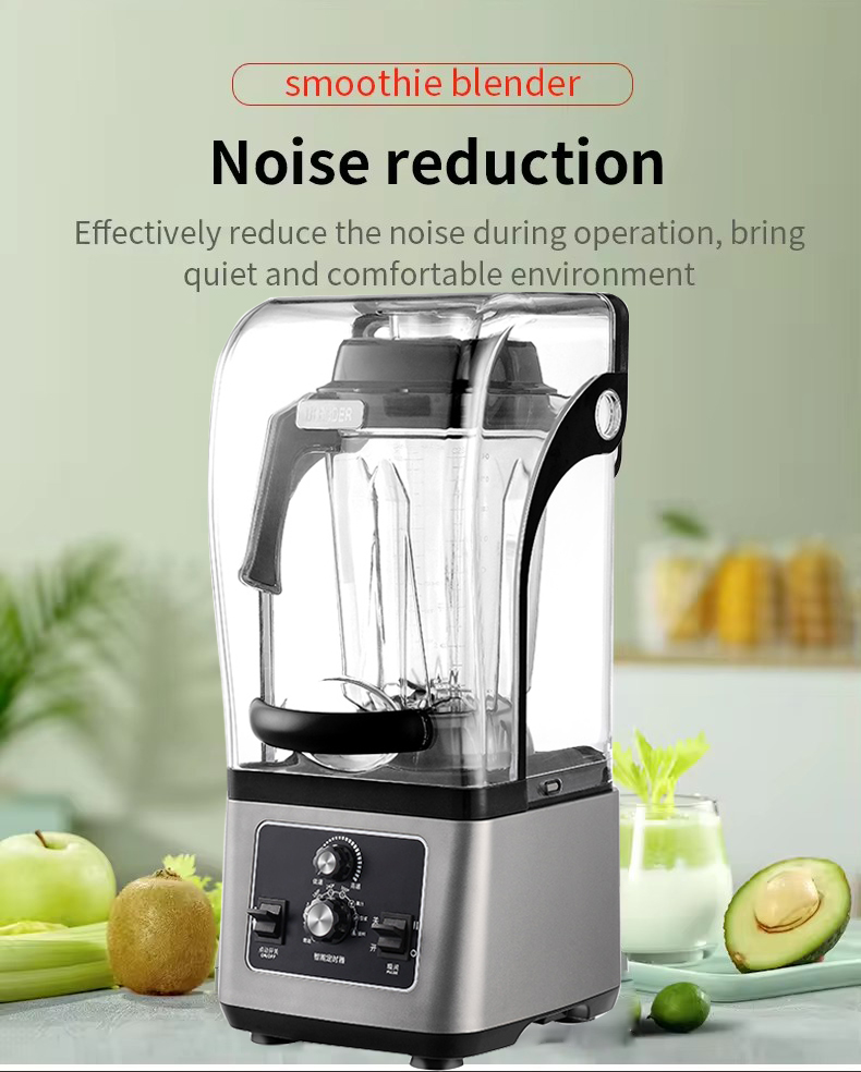 2200w Heavy-duty Smoothie And Food Processor Machine With Soundproof Cover, High Quality 2200w ...