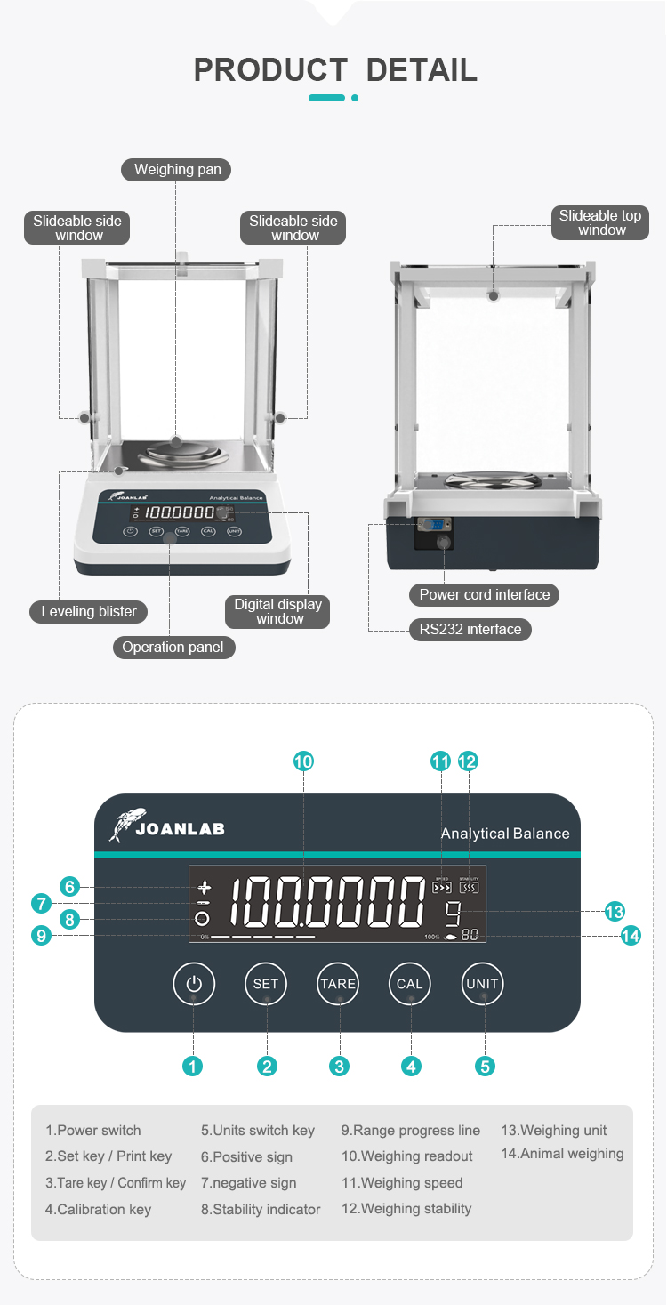 Joan Laboratory Analytical Balance 0.1mg, High Quality Joan Laboratory Analytical Balance 0.1mg ...