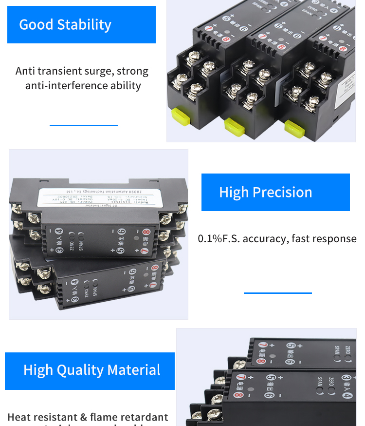 4-20ma To 1-5v Analog Isolated Transmitter Dc 0-10v Input Signal Isolator Converter Module, High ...