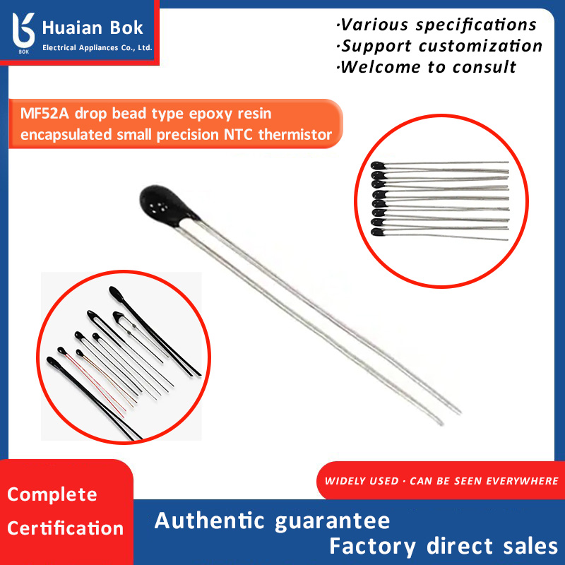 Mf52a Epoxy Head Ntc Thermistor For Hair Straightener - Temperature Measurement (5k To 200k Ohm ...