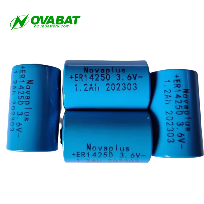 Li-socl2 Non-rechargeable 1200mah 3.6v Lithium Battery 1/2aa Er14250, High Quality Li-socl2 Non ...