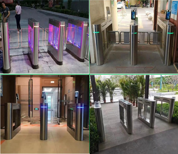 Pedestrian Turnstile Swing Barrier Operates In A Smooth, Fast And ...