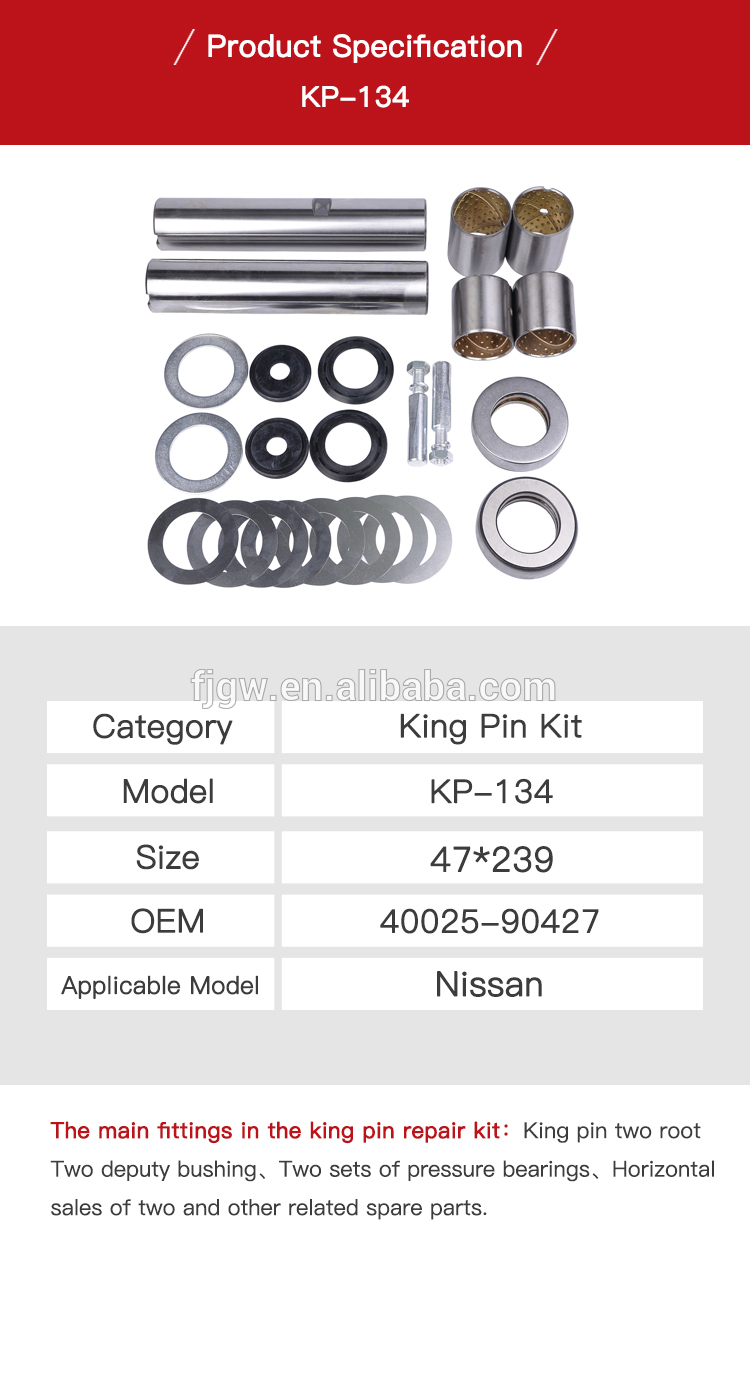 Steering King Pin Repair Kit Kp-134 For Nissan, High Quality Steering ...