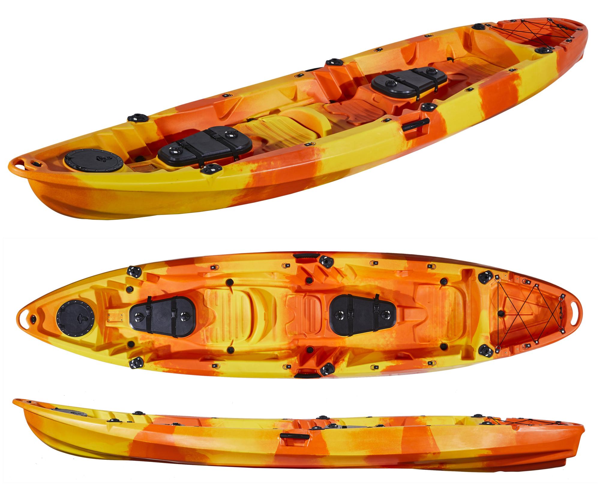 2+1 Seater Kayak Family Kayak Ldpe Material Rowing Boat, High Quality 2 ...
